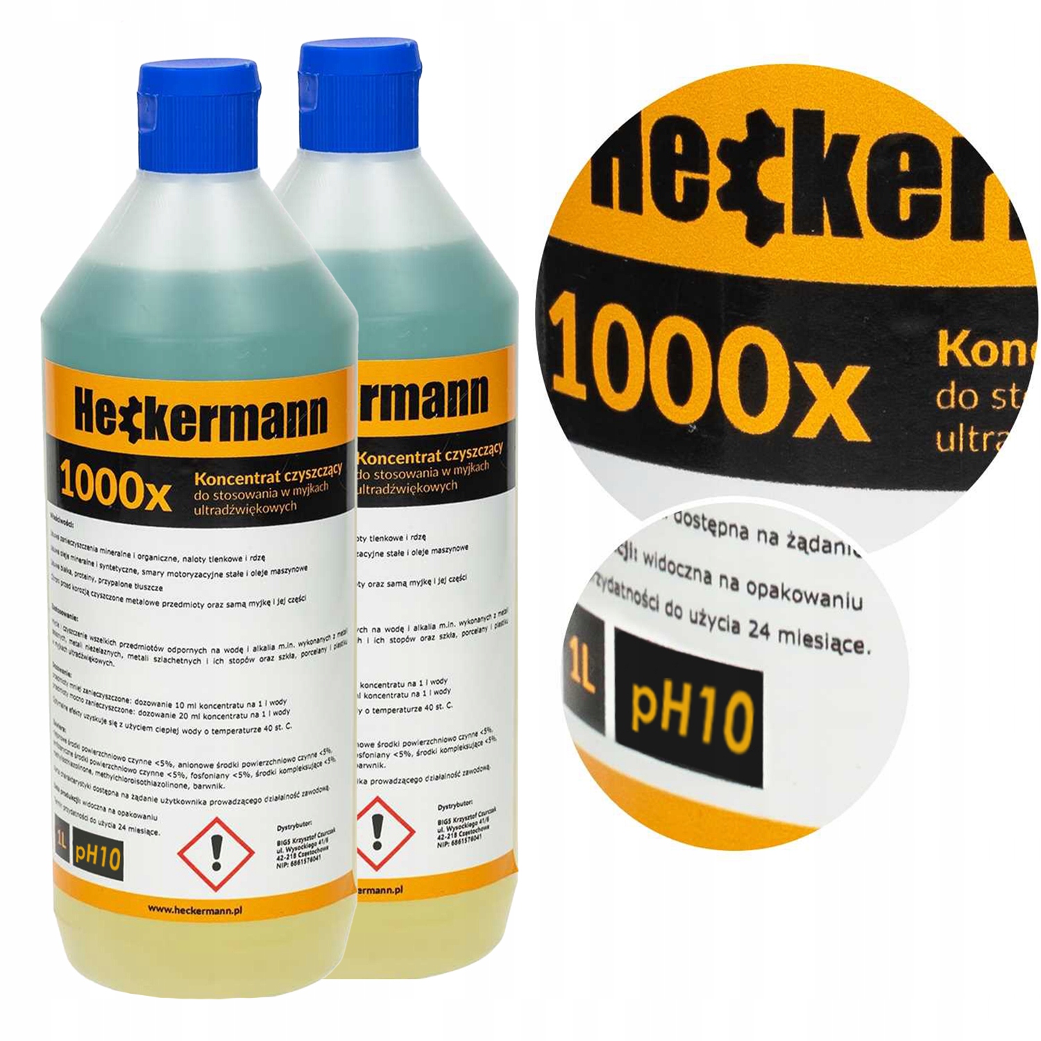 KONCENTRAT PŁYN DO MYJKI ULTRADŹWIĘKOWEJ 2L pH12,5 - Sklep, Opinie, Cena w Allegro.pl