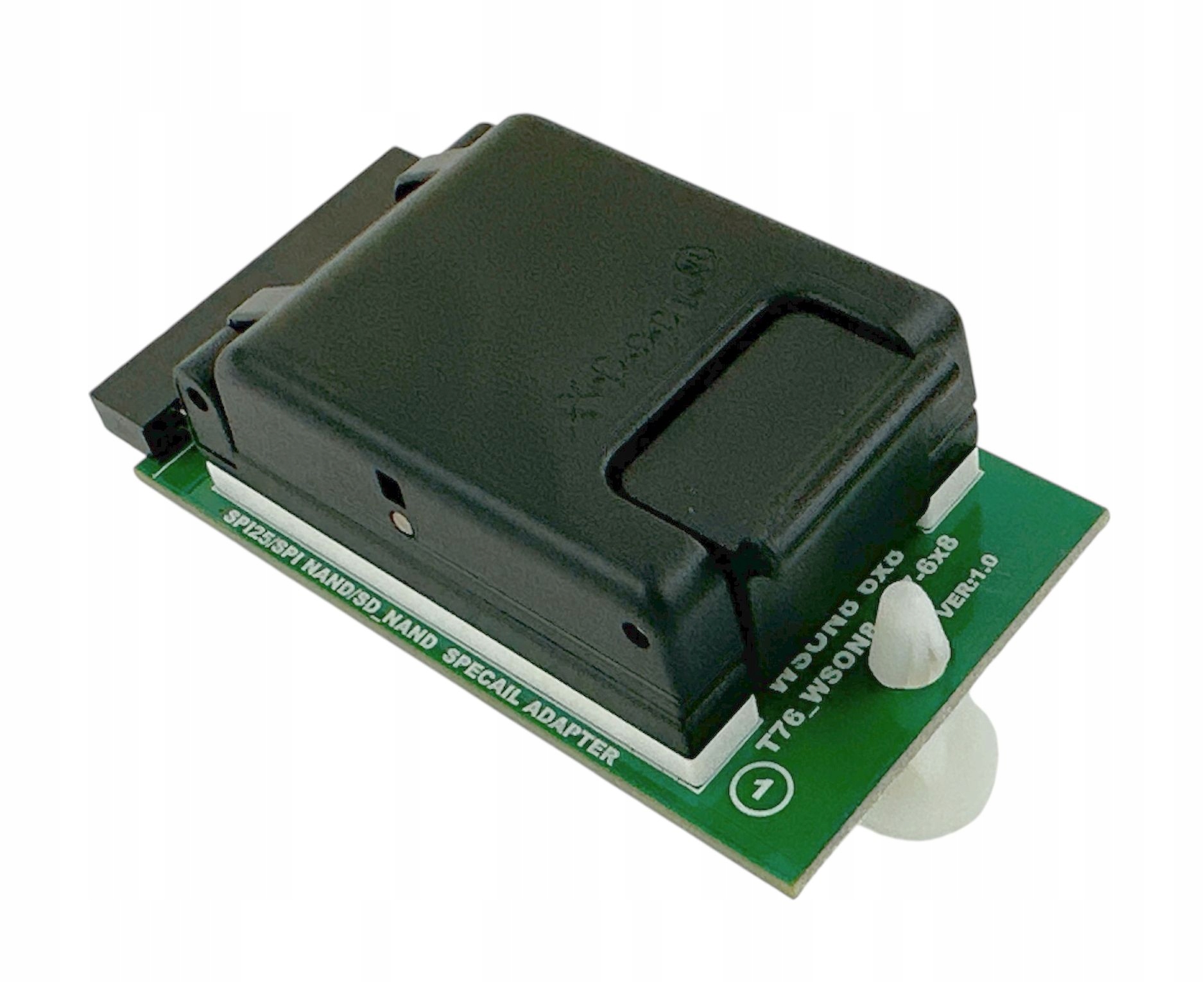 Adaptér QFN8 / WSON8 ZIF SPI NAND / SD NAND R=1,27 mm 6x8 mm pro XGecu ...