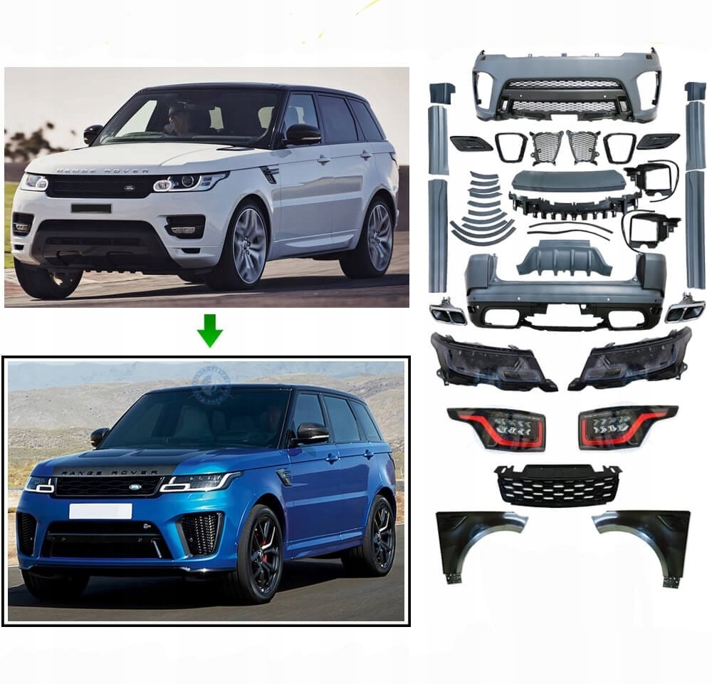 Range Rover SPORT L494 SVR 2014-2021 wygląd polift L494494 za 21999 zł ...