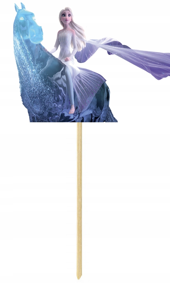 TOPPER NA TORT URODZINY ELSA NA KONIU KRAINA LODU • Cena, Opinie - Allegro