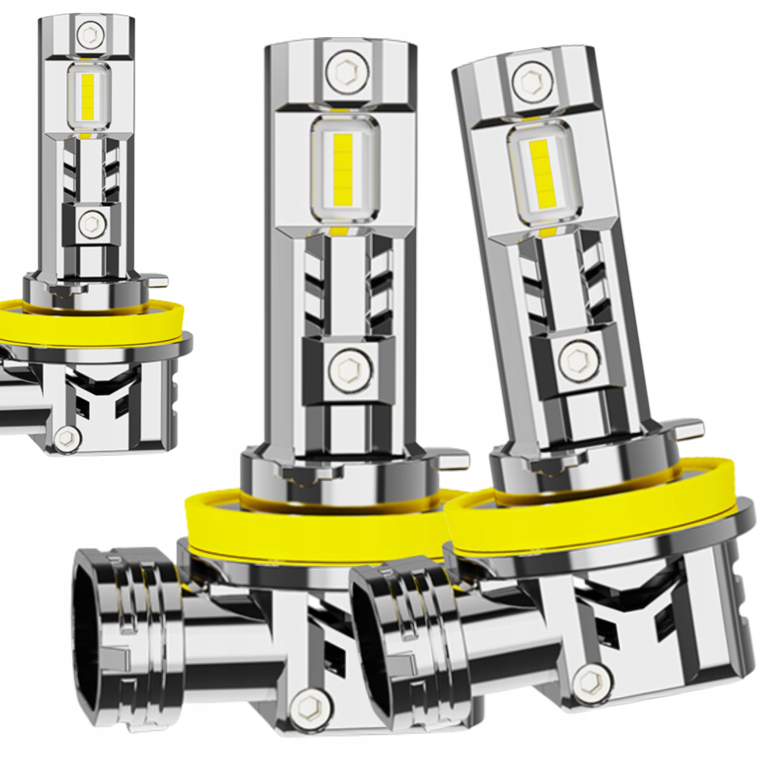 ŻARÓWKI H11 LED MOCNE BIAŁE ŚWIATŁO HOMOLOGACJA CANBUS RETROFIT WURTEX ...