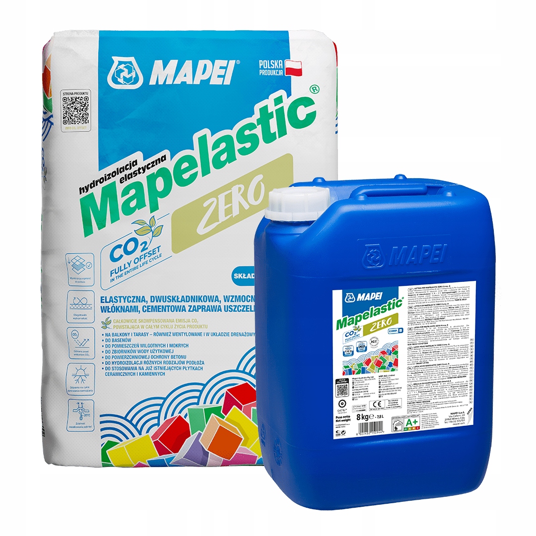 Hydroizolacja MAPEI Mapelastic Zero zestaw A+B 32 kg TARAS, BALKON ...