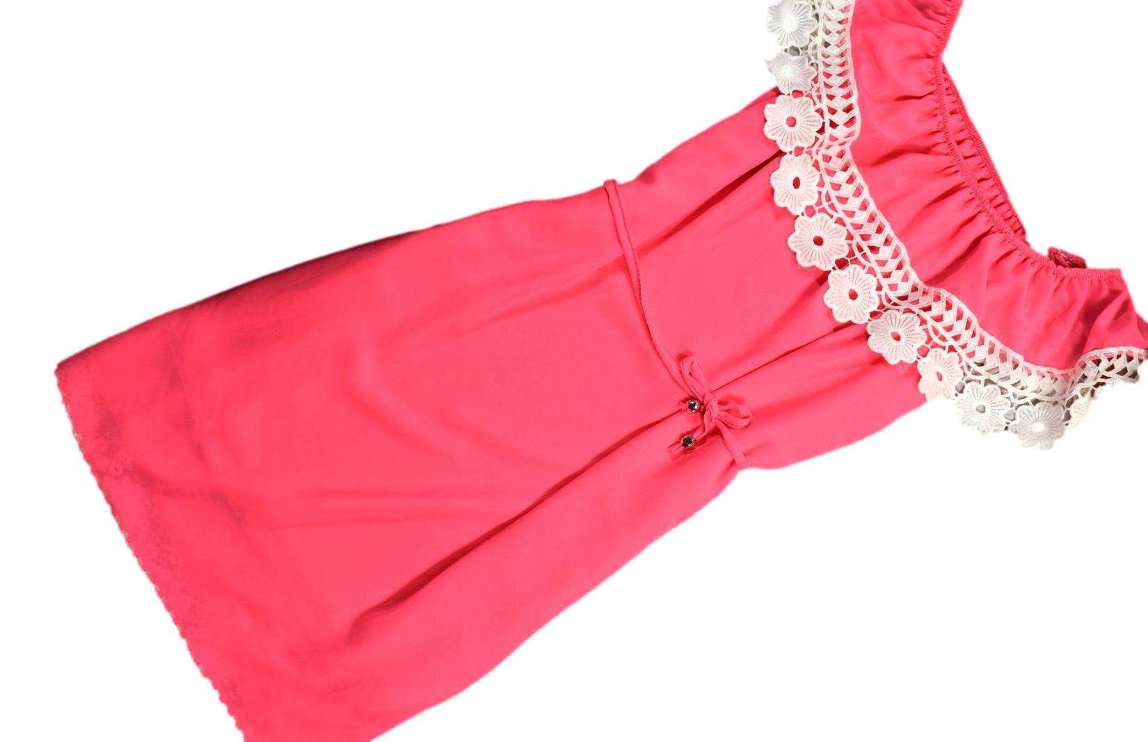 HISZPANKA WIĄZANIE NEONOWA JAK NOWA__40/42 E842 Q • Cena, Opinie • Sukienki 17574889343 • Allegro