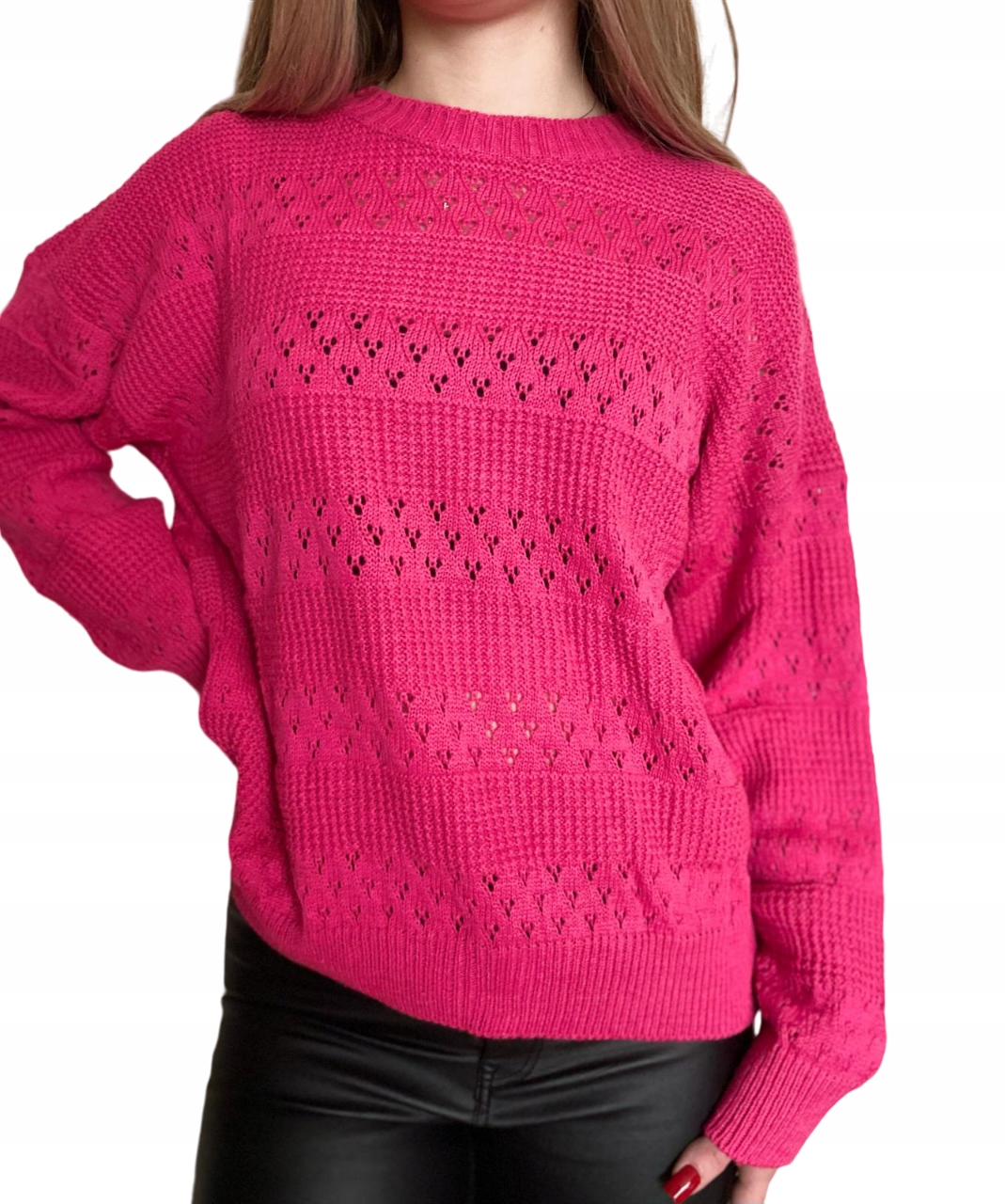 Sweter Fuksja - Niska cena na Allegro.pl