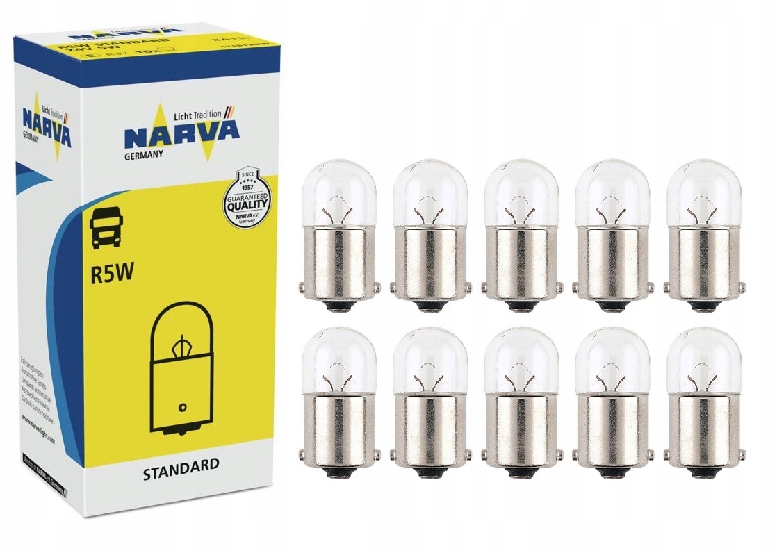 ŻARÓWKA NARVA 17181 24V R5W BA15S 5W 4013790236722 za 15.00PLN z ...
