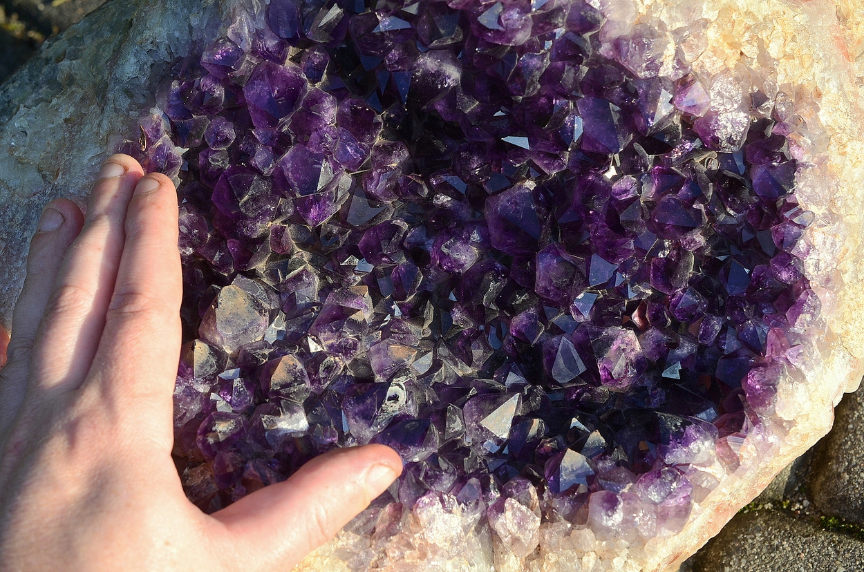 AMETYST - naturalna szczotka kryształów - 19,65 kg - BRAZYLIA - ESP1 ...