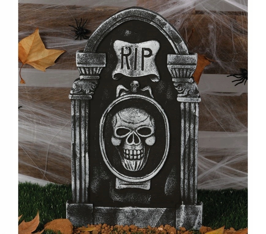 Nagrobek RIP z czaszką Halloween 50x30 cm - porównaj ceny - Allegro.pl