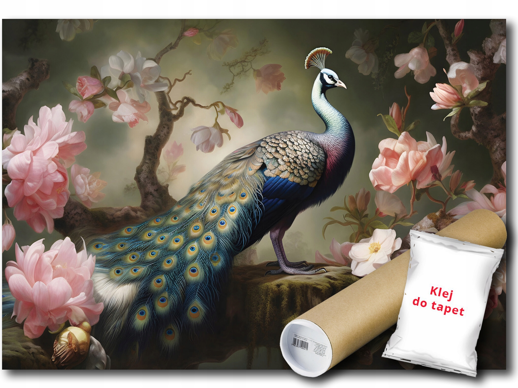 FOTOTAPETA WINYLOWA PAW PTAK KWIATY 368x254 • Cena, Opinie • Fototapety ...