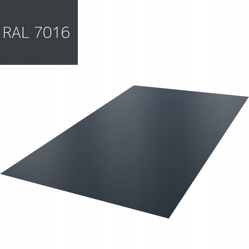 BLACHA PŁASKA arkusz blachy 2000x1250x0,5mm mat (AM) RAL 7016 BLACHOTRAPEZ (5903372011870 ...