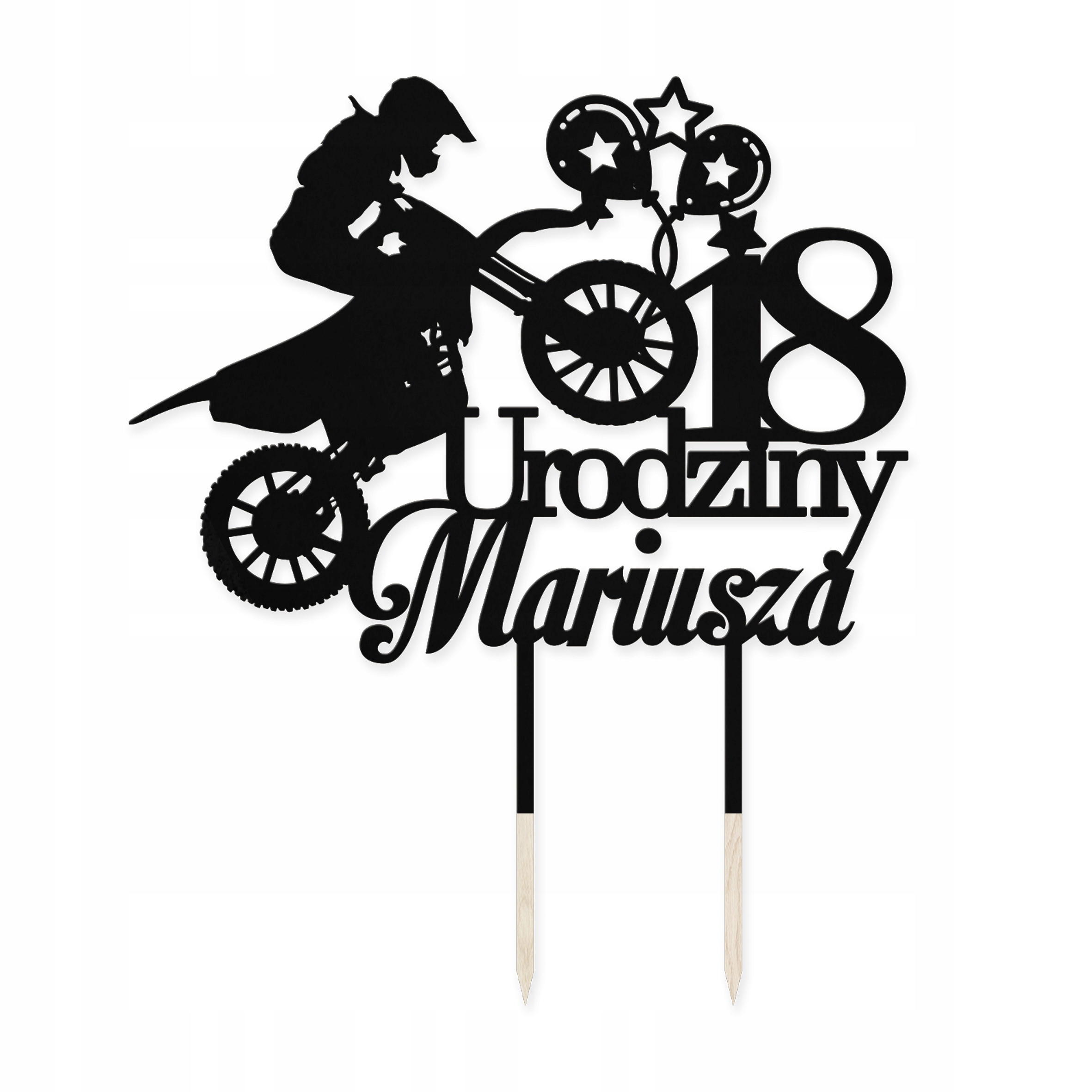 Personalizowany Topper Urodziny Motor Kros 12735442187 - Allegro.pl