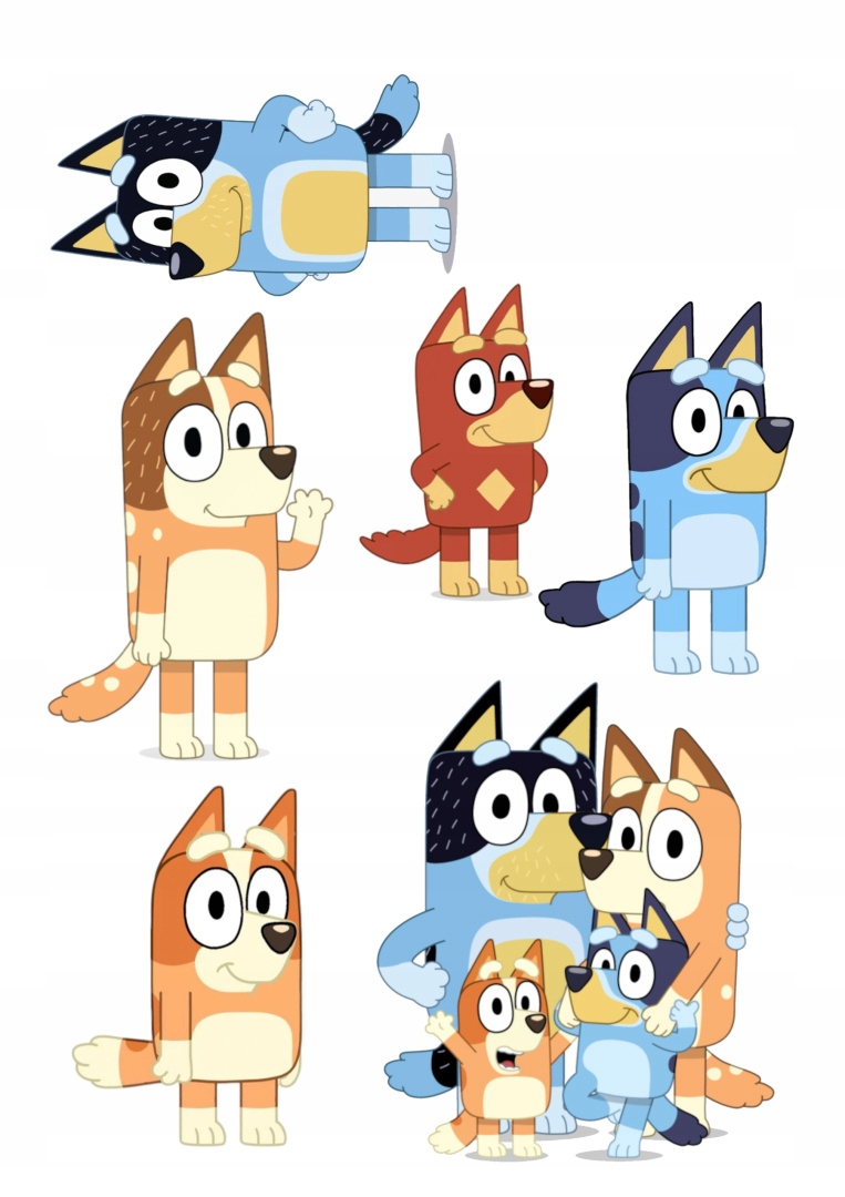 Wydruk opłatek BAJKA BLUEY FAMILY BLUE (5905947382859) • Cena, Opinie ...