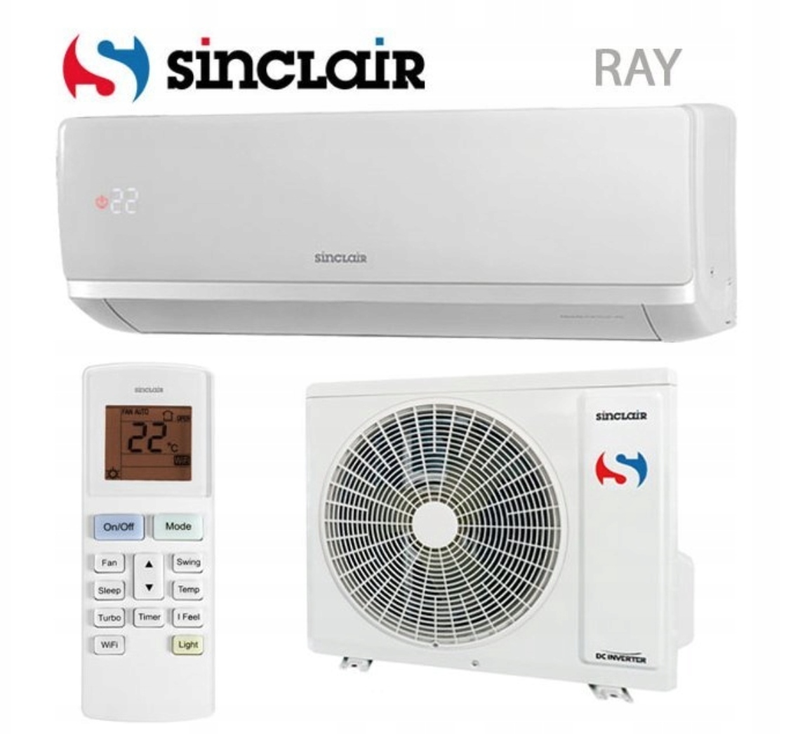Klimatyzator Sinclair Ray 4,6kW z montażem (SIH 18BIR SOH 18BIR) • Cena ...