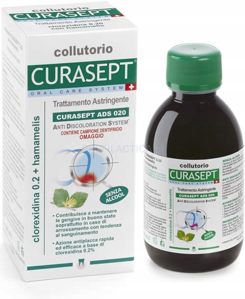 Płyn CURASEPT ASTRIGENT ADS 220, chlorhexydyna 0,2 %, oczar wirginijski ... Płyn CURASEPT ASTRIGENT ADS 220, chlorhexydyna 0,2 %, oczar wirginijski ...