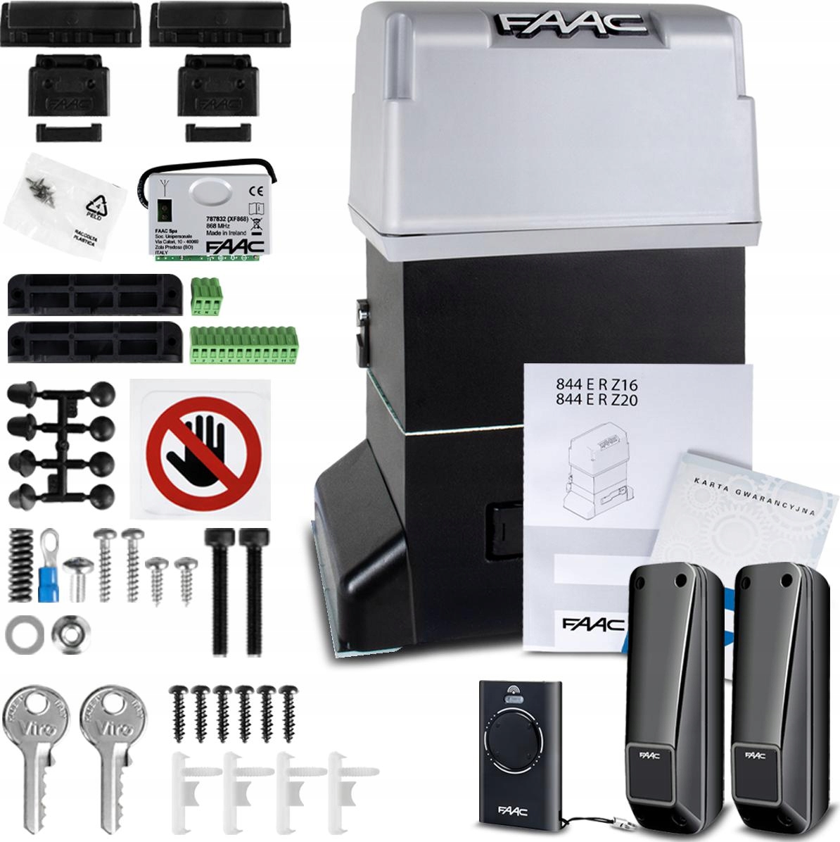 Sada Faac 844 pro 1800 kg posuvné brány - Allegro