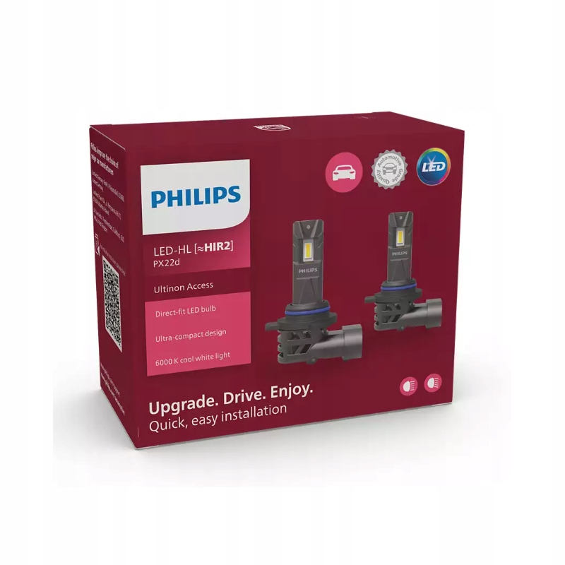 Żarówki LED HIR2 12V 20W PX22d PHILIPS Ultinon Access 2500 2 sztuki ...