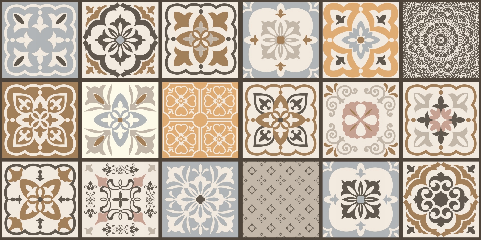 Panele Ścienne patchwork płytki 3D PCV charm (eobraz panel 203) • Cena ...