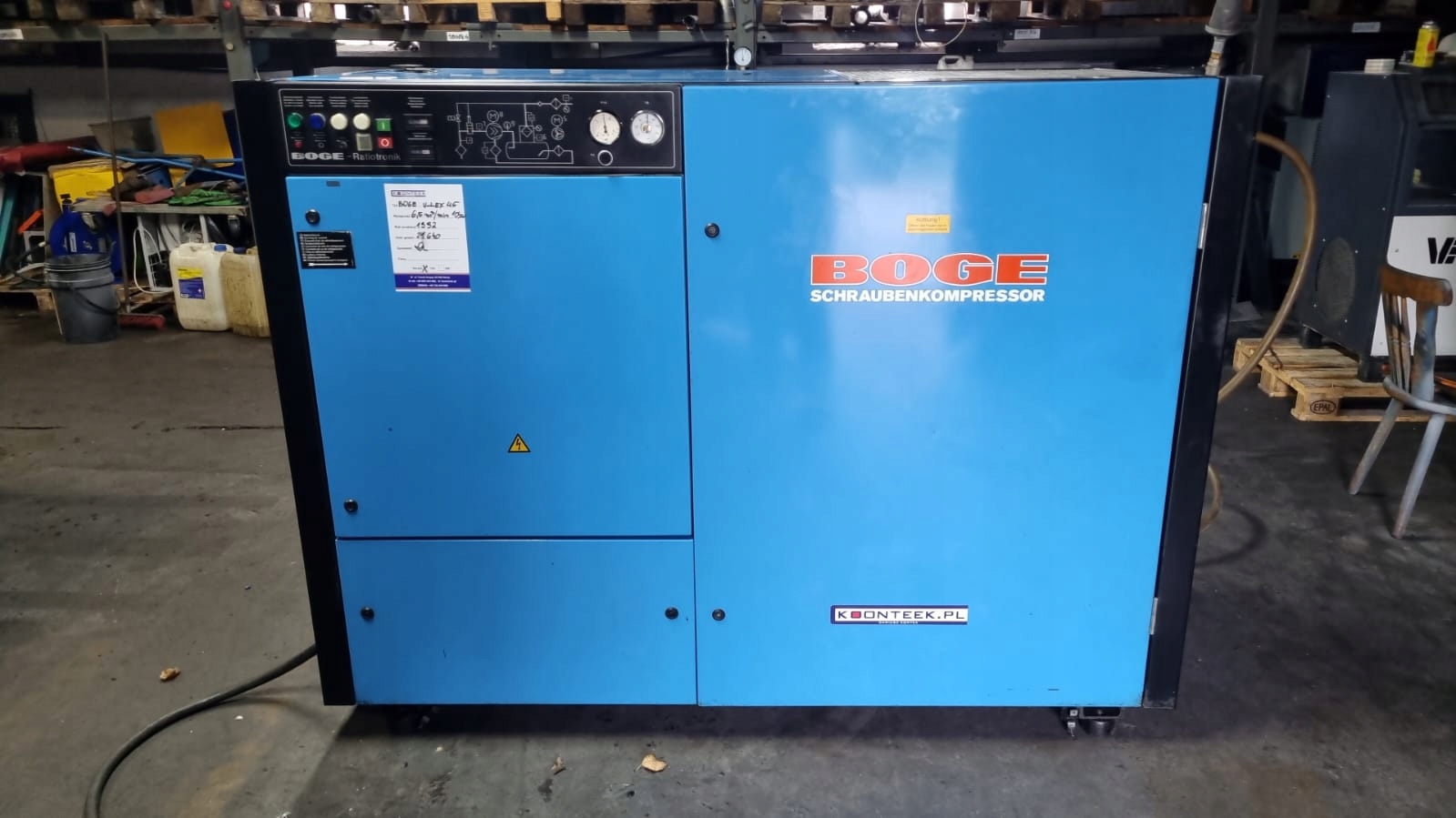 Kompresor śrubowy BOGE Vlex 45, 45 kw 8712418372311 za 11070.00PLN z ...