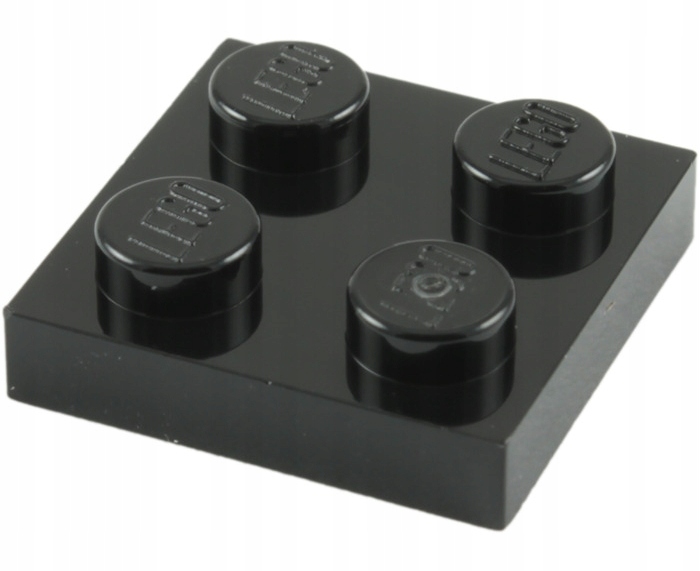 LEGO Płytka Plate 2x2 Czarny Black 3022 1 szt. 1B 12632065061 - Allegro.pl
