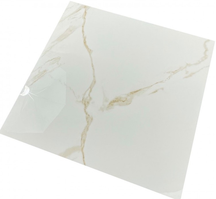 Płytka podłogowa Egen Torrano Calacatta PDCNTR0001 60x60 cm biało-złota ...