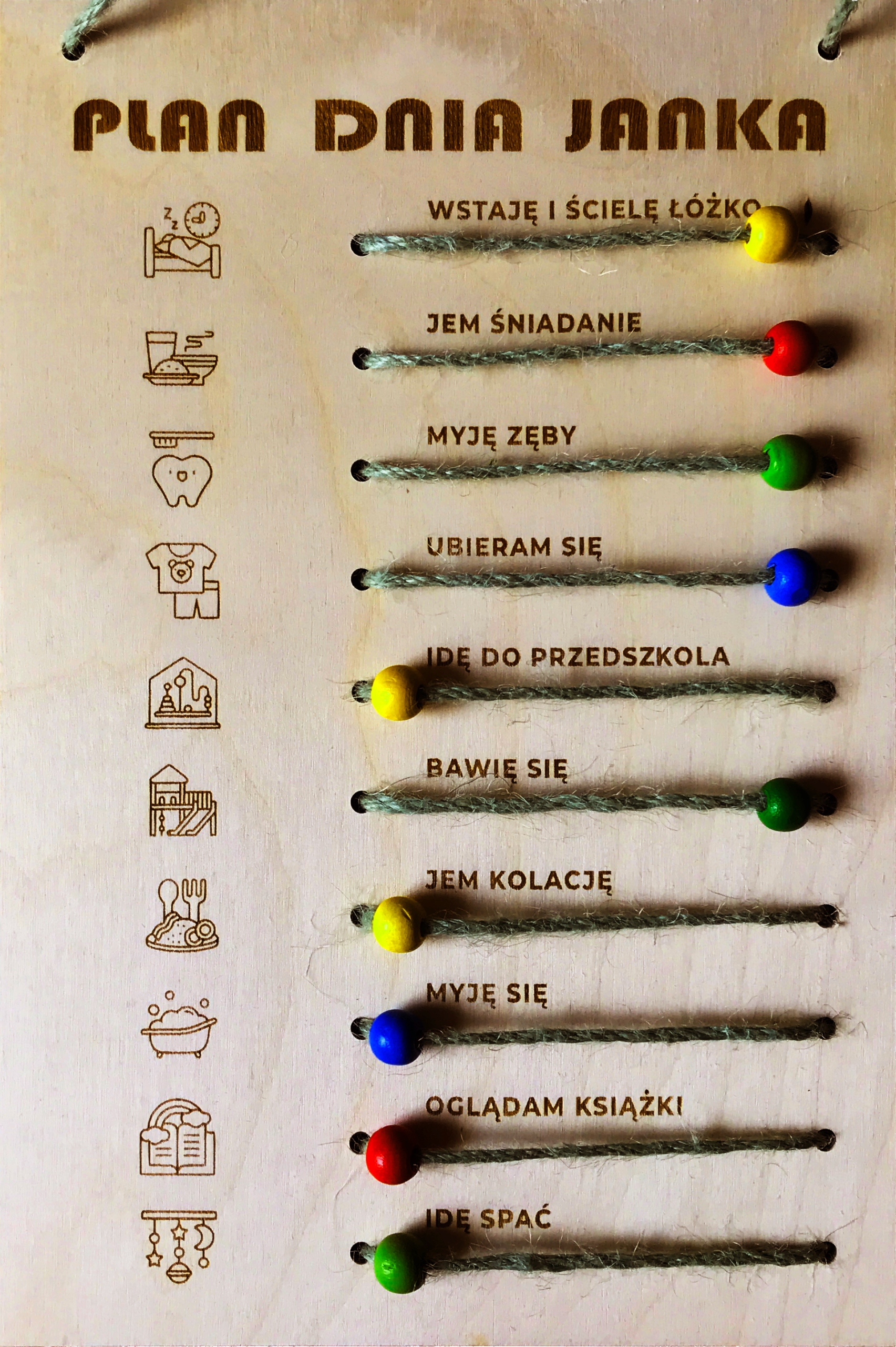 Tablica obowiązków planer plan dnia dla dzieci 14304178658 - Allegro.pl