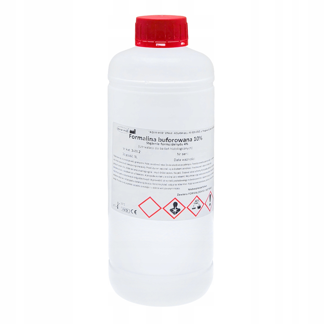 FORMALINA 10% BUFOROWANA pH 7,2-7,4 UTRWALACZ DO BADAŃ HISTOLOGICZNYCH ...