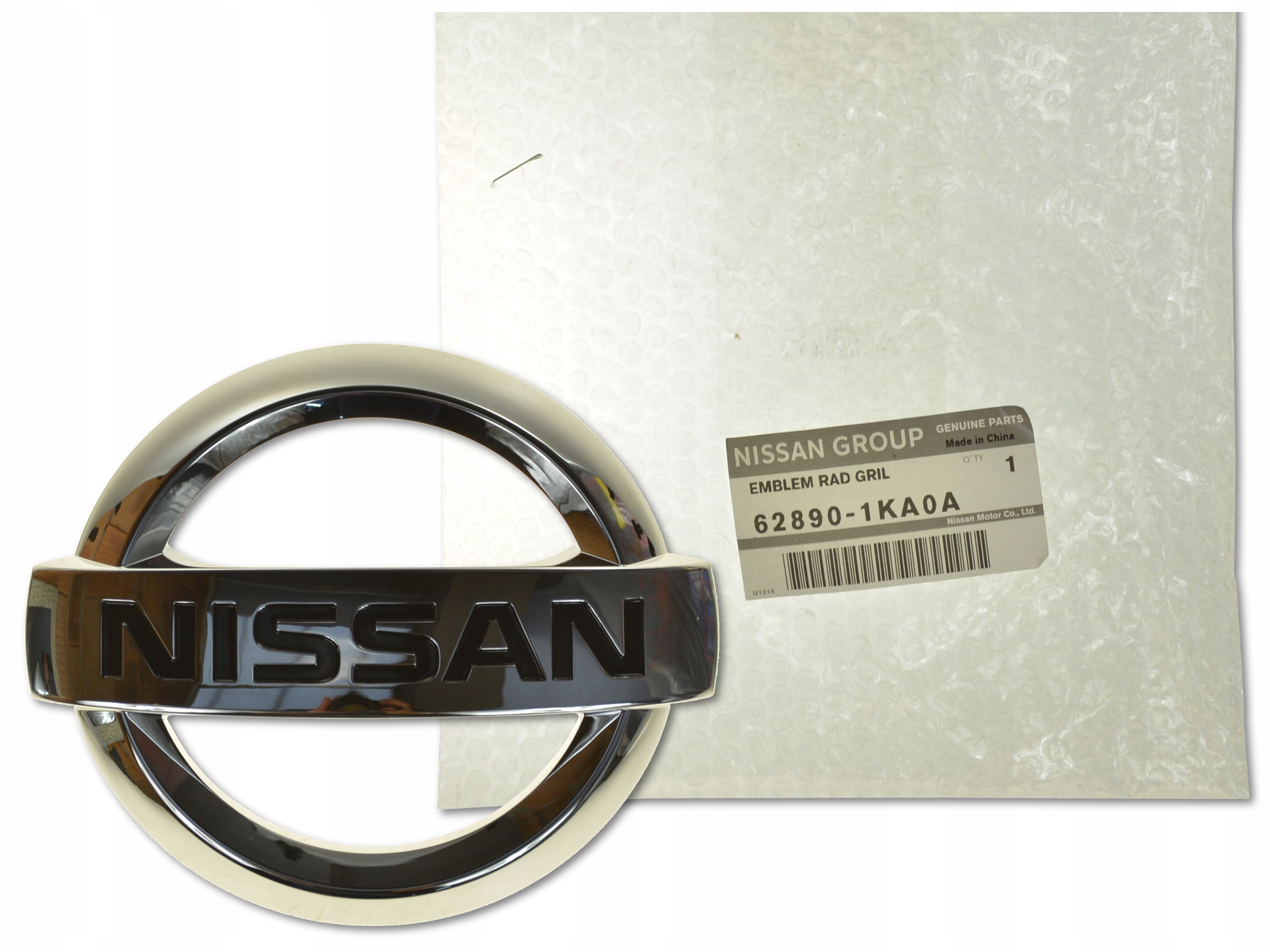 EMBLEMAT ZNACZEK LOGO 62890-1KA0A ORYGINAŁ NISSAN • Cena, Opinie - Allegro