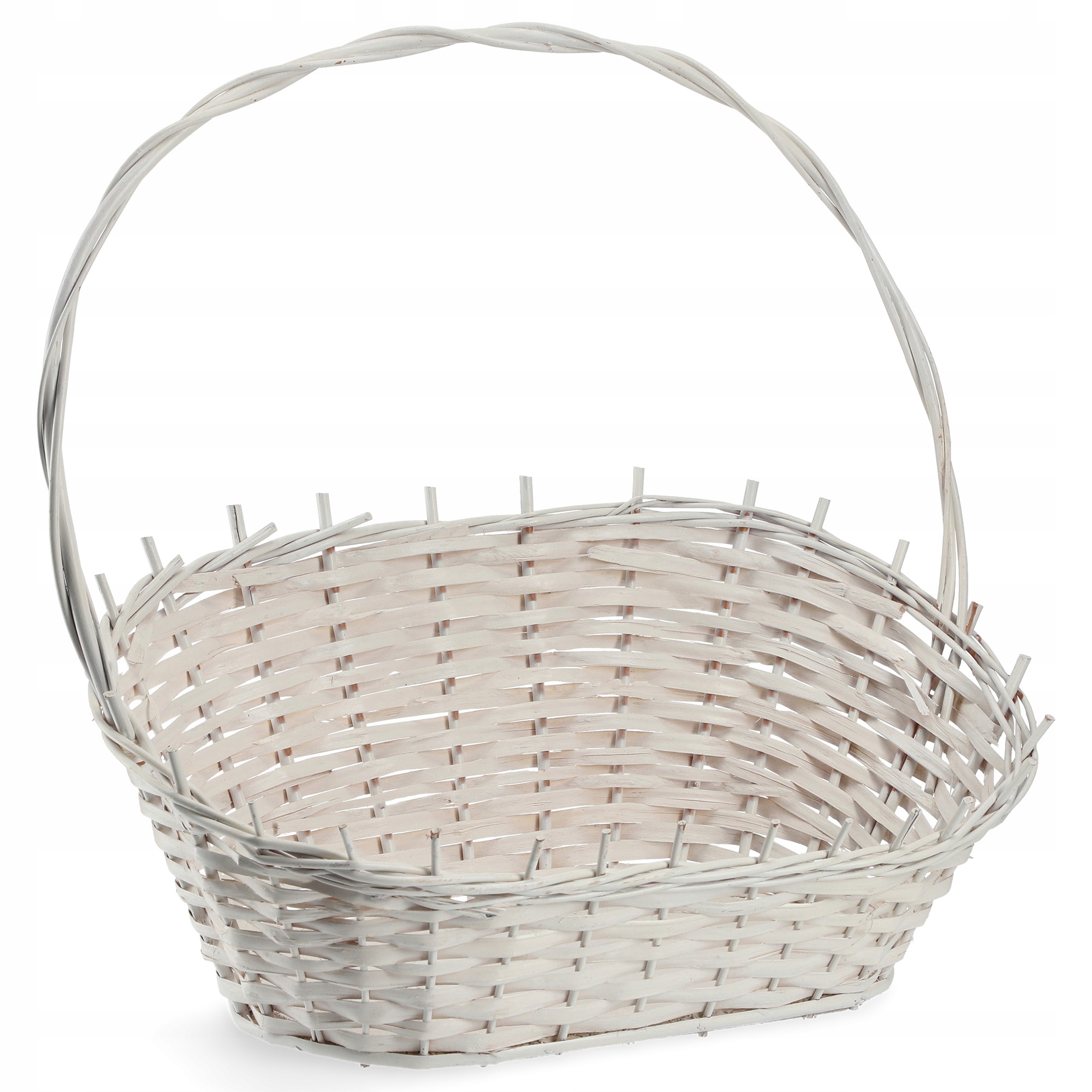 Kosz prezentowy wiklina biały (5903699485057) • Cena, Opinie • Koszyki ...