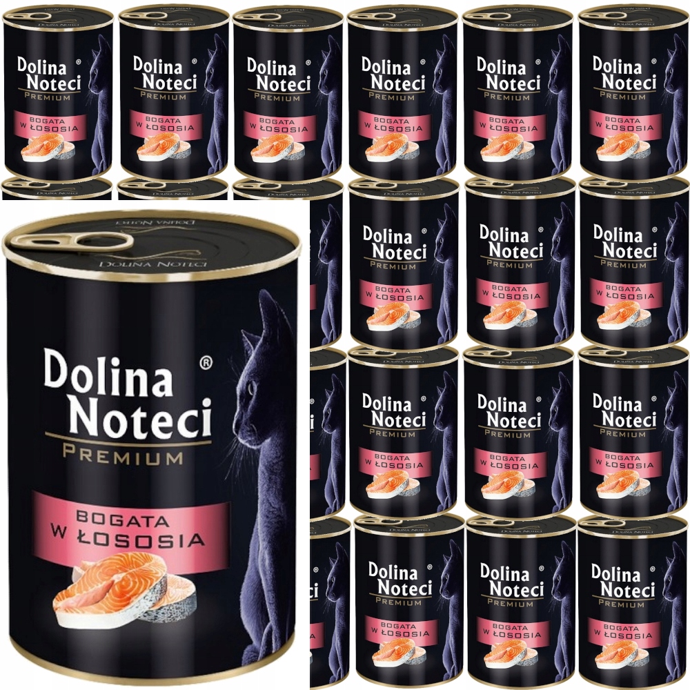Dolina Noteci Premium dla kota Łosoś 24x400g 10449490997 - Allegro.pl