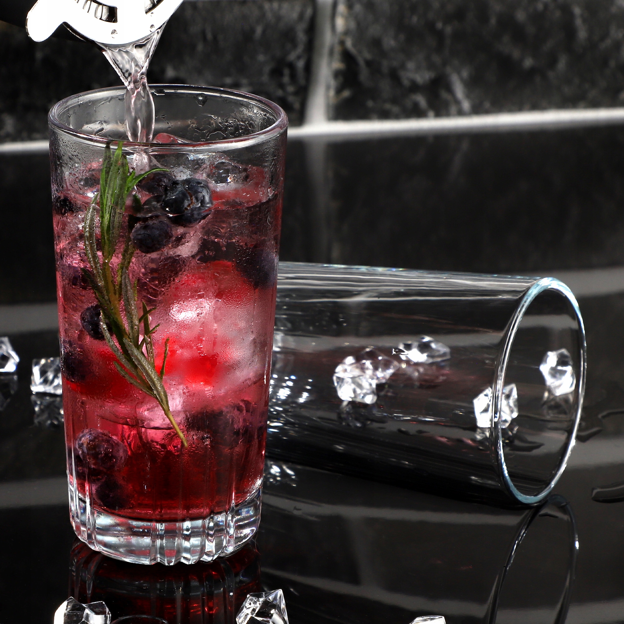 Szklanka Do Drinków 340ml Napojów Wody Soku Wysoka - Arena.pl