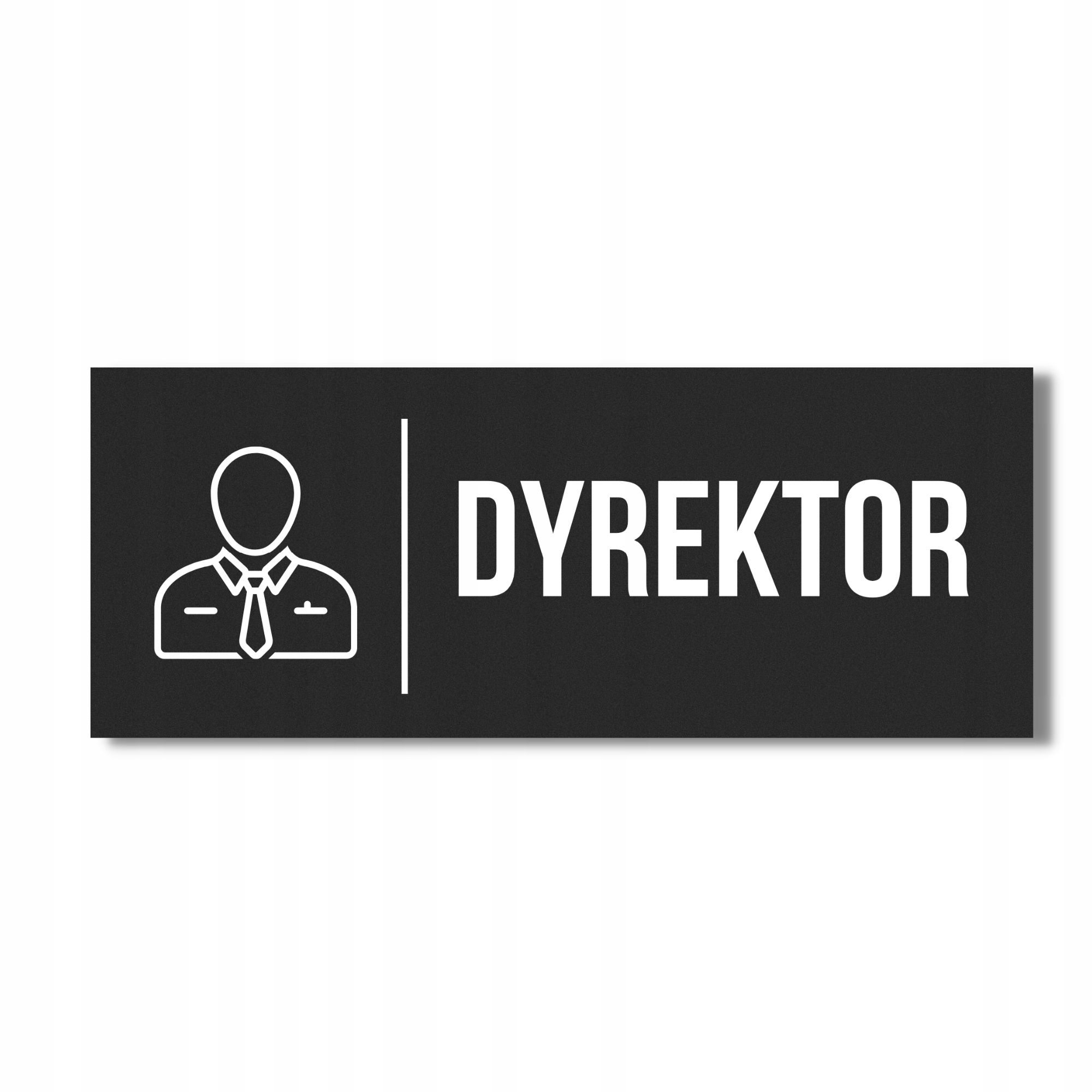 TABULE NÁPIS NA DVEŘE PIKTOGRAM ŘEDITEL 30x10CM DO KANCELÁŘE ŠKOLY HQ ...