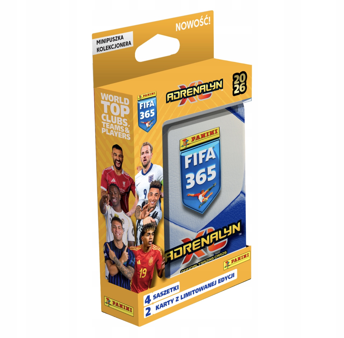 FIFA 365 2026 Mała Puszka 4x Saszetki 24x Karty Piłkarskie 2x Limited ...