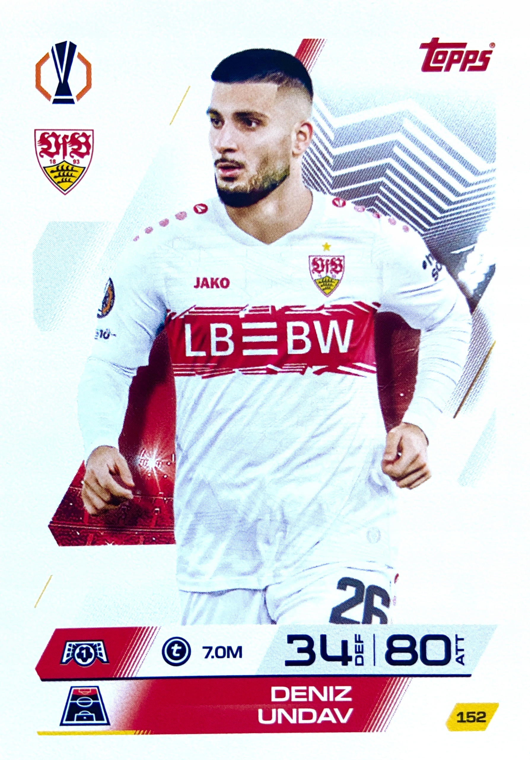 MATCH ATTAX UCL 2025/26 2026 ALAPLAP 152 DENIZ UNDAV STUTTGART, • Ár ...