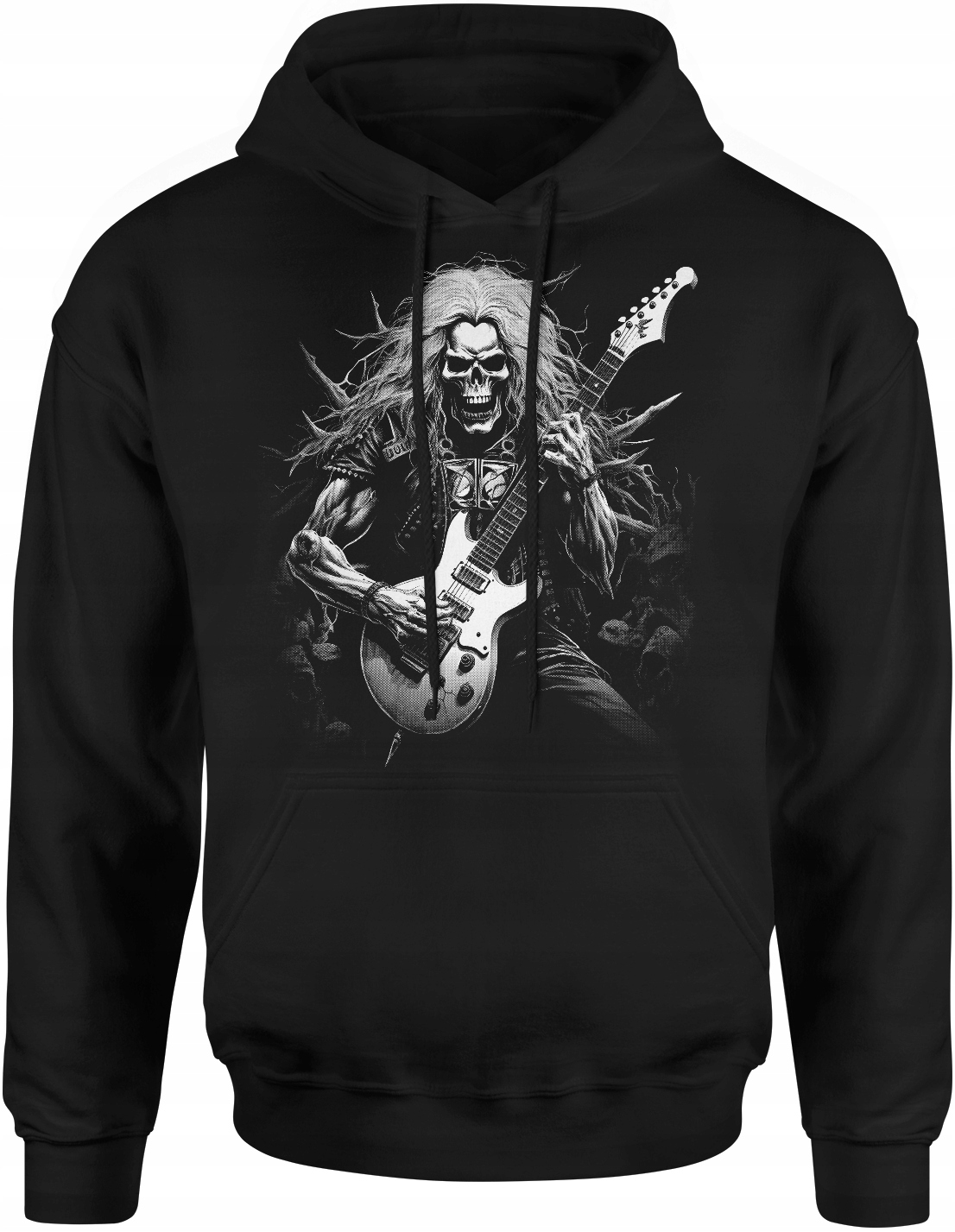 BLUZA METAL METALOWA ROCKOWA MĘSKA Z NADRUKIEM XXL Z KAPTUREM DRESOWA ...