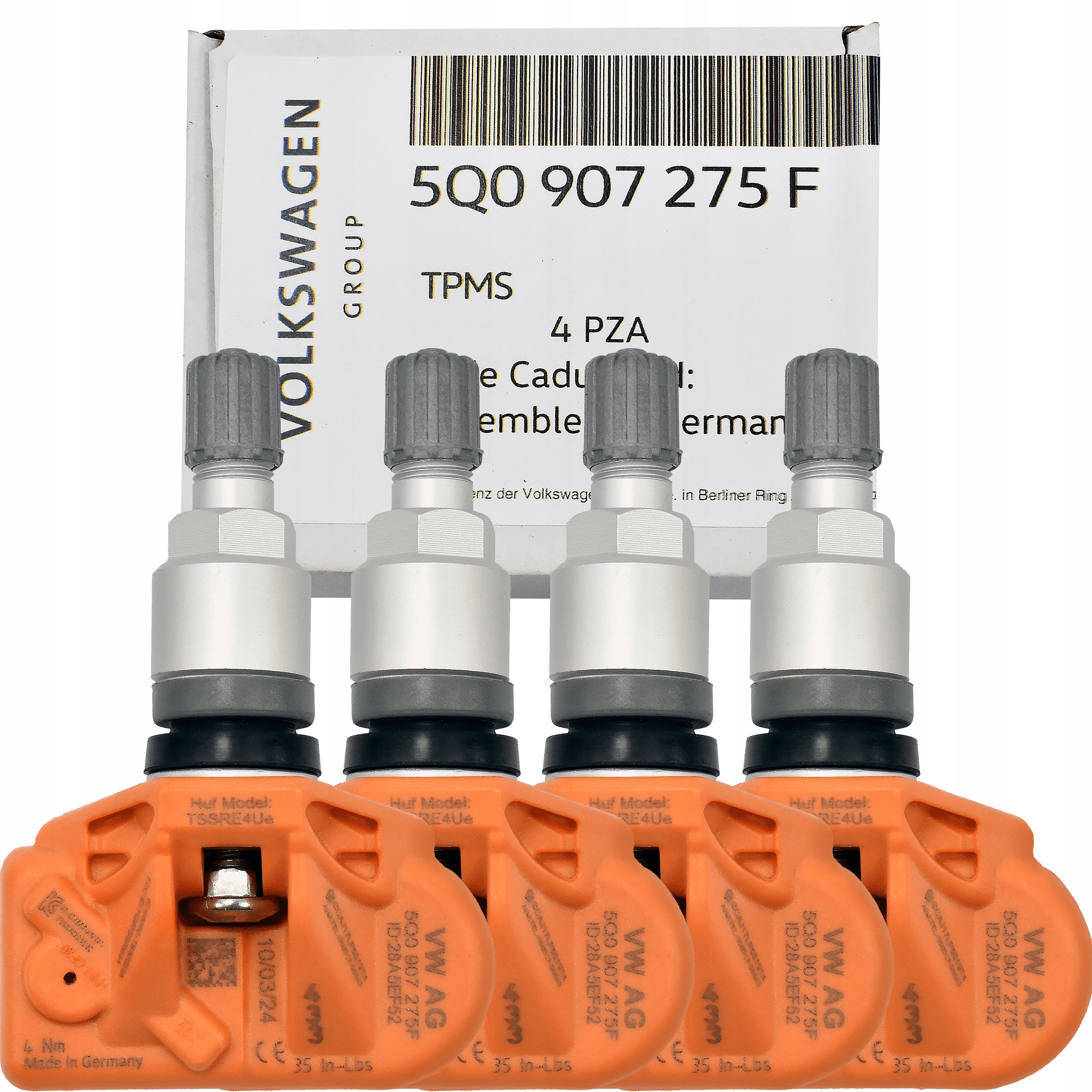4X CZUJNIK CIŚNIENIA OPON TPMS 5Q0907275F SKODA OCTAVIA 5E SUPERB II ...