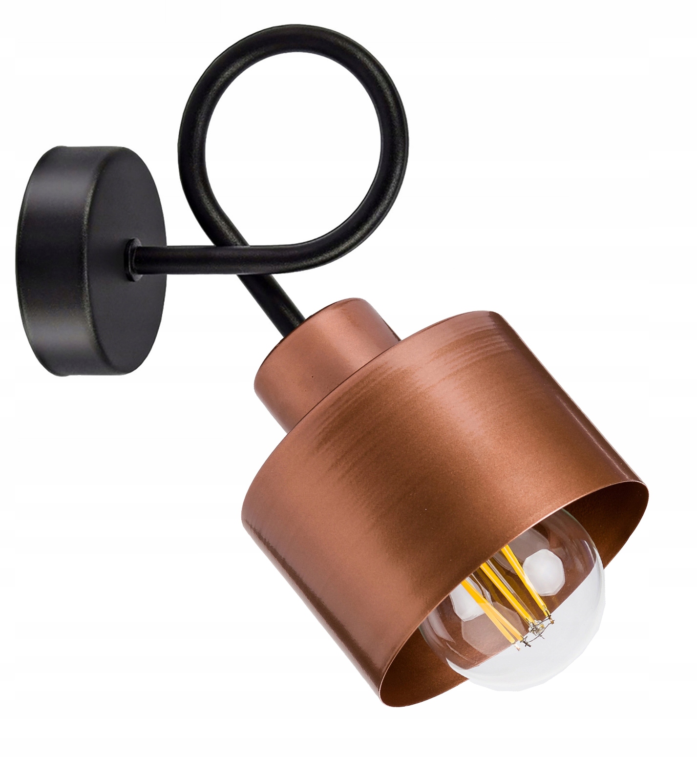 Lampa kinkiet E27 ścienny stały loft metal miedź (5904261950812) • Cena ... Lampa kinkiet E27 ścienny stały loft metal miedź (5904261950812) • Cena ...