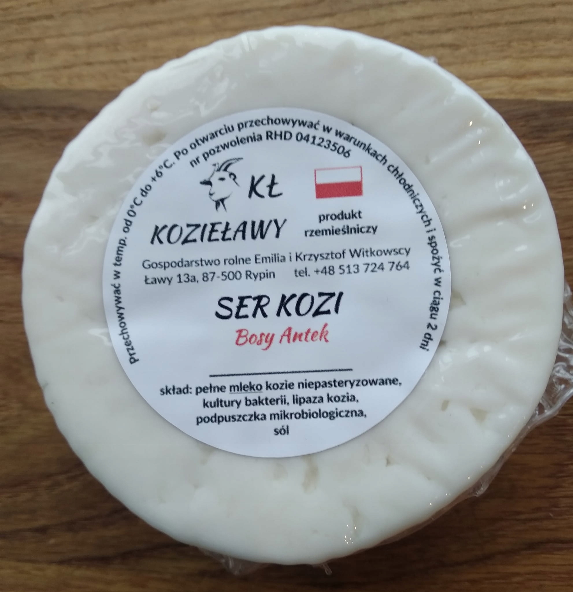Ser kozi dojrzewający Zakiszeni Kozieławy Bosy Antek 220 g • Cena ...