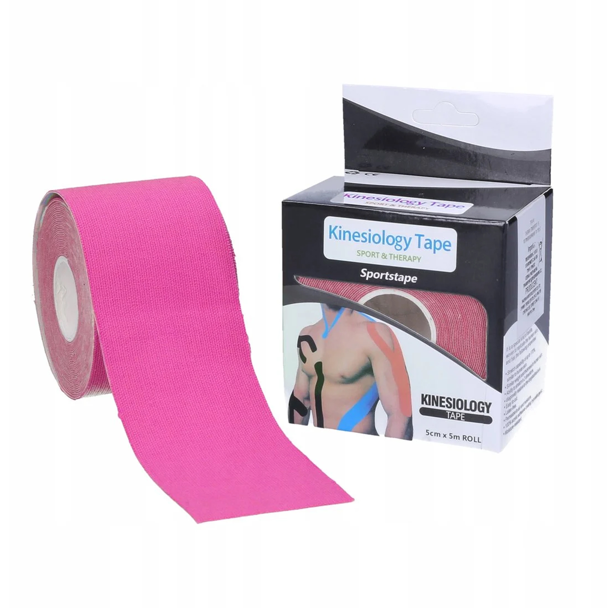PLASTRY TAPE TEJPY KINESIOTAPING TEJP TAŚMA KINESIO SPORT PRO 5MX5CM ...