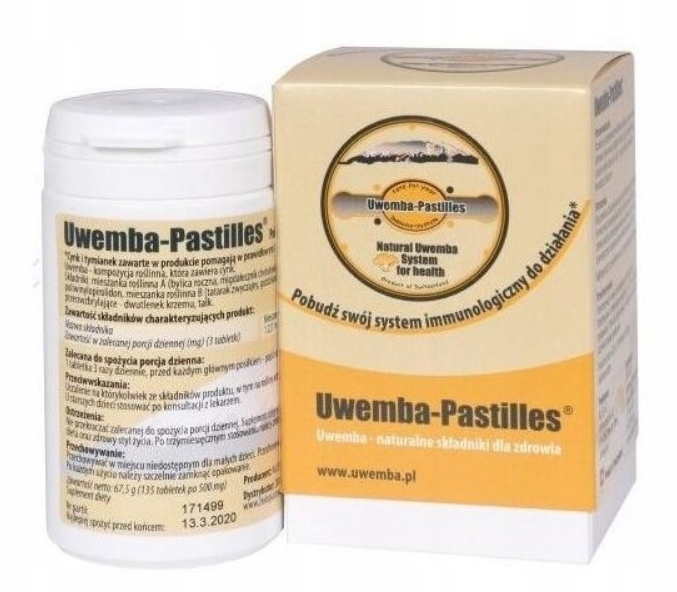 Uwemba-Pastilles 135 tabl CYNK ARTEMISIA ANNUA (7629999042902) • Cena ...