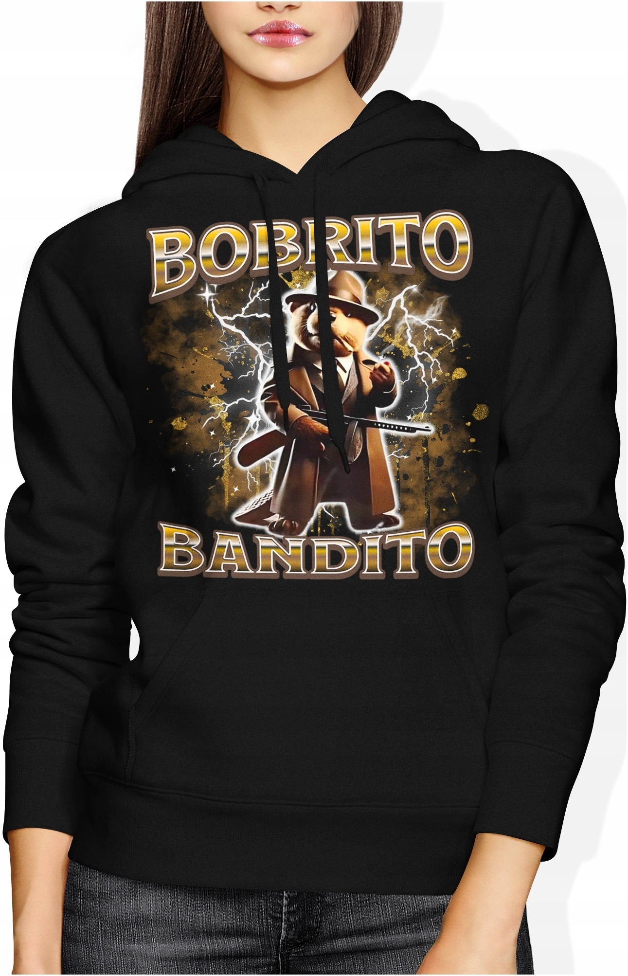 MIKINA BOBRITO BANDITO GANGSTERITO BRAIN ROT BOB MEMES XL za 571.00CZK ...