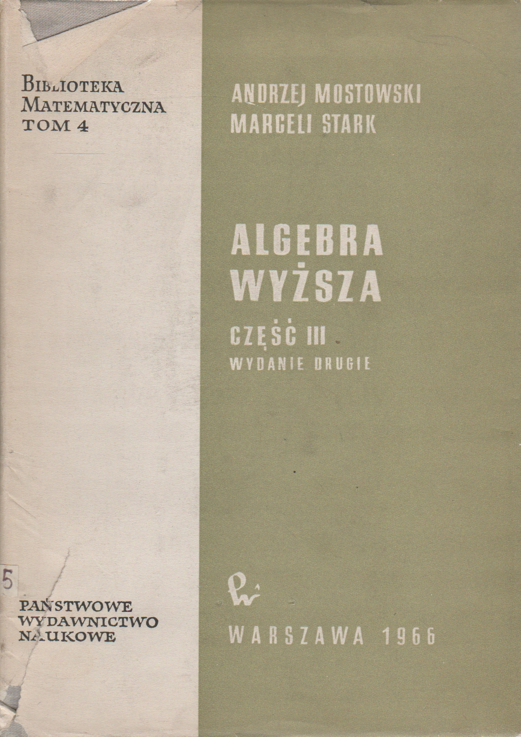Mostowski Stark Algebra Wyższa - Kolekcje i sztuka - Allegro.pl