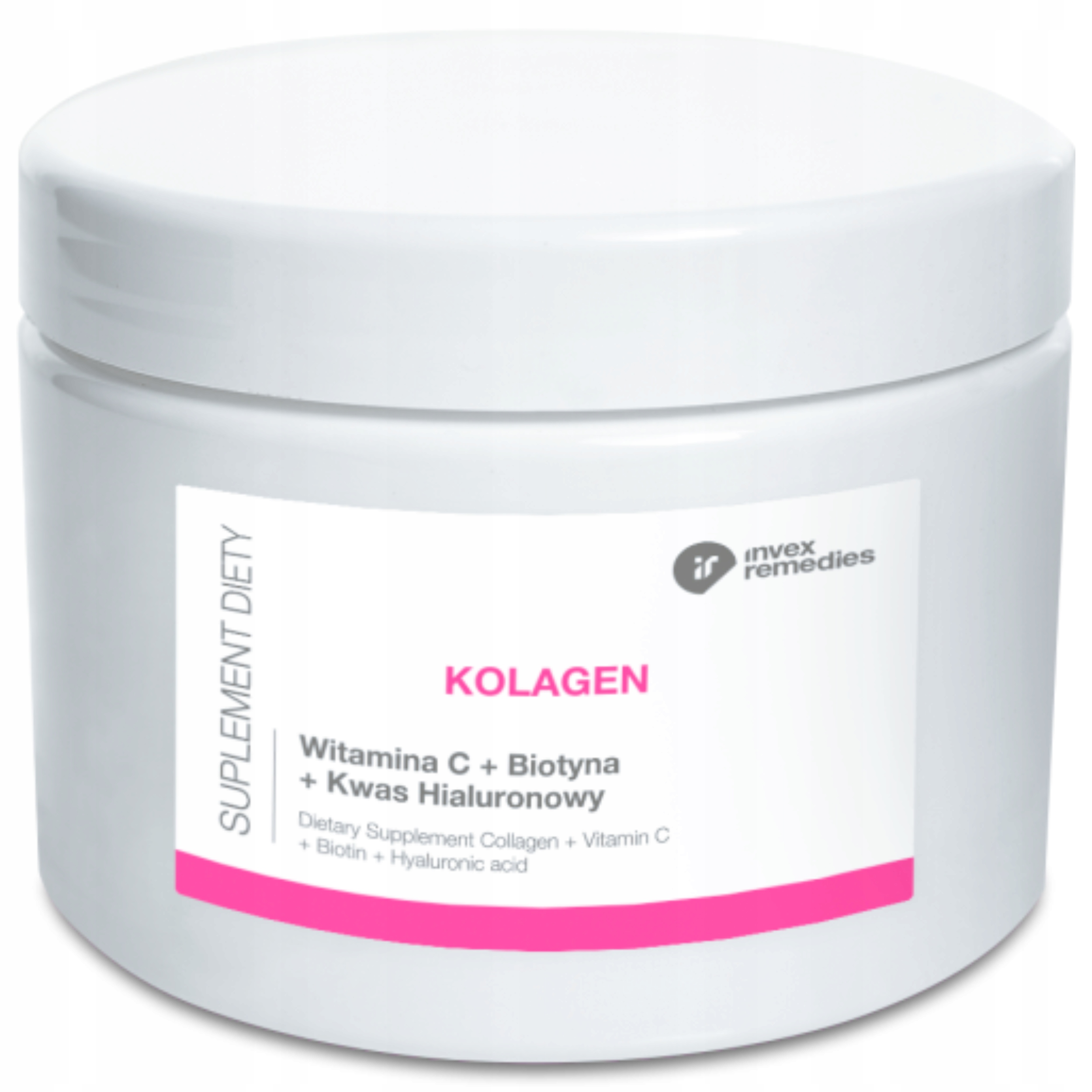 INVEX collagen RYBI + WITAMINA C + BIOTYNA + KWAS HIALURONOWY 170 G (5902768409963) • Cena ...