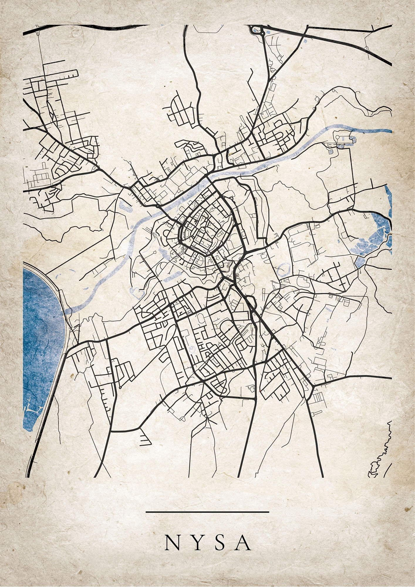 Plakat Mapy style bez ramy 40 x 60 cm • Cena, Opinie • Plakaty ...