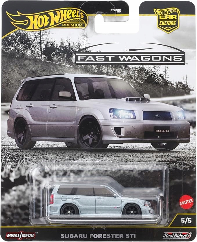 HOT WHEELS PREMIUM CAR CULTURE FAST WAGONS 5/5 Subaru Forester STI ...