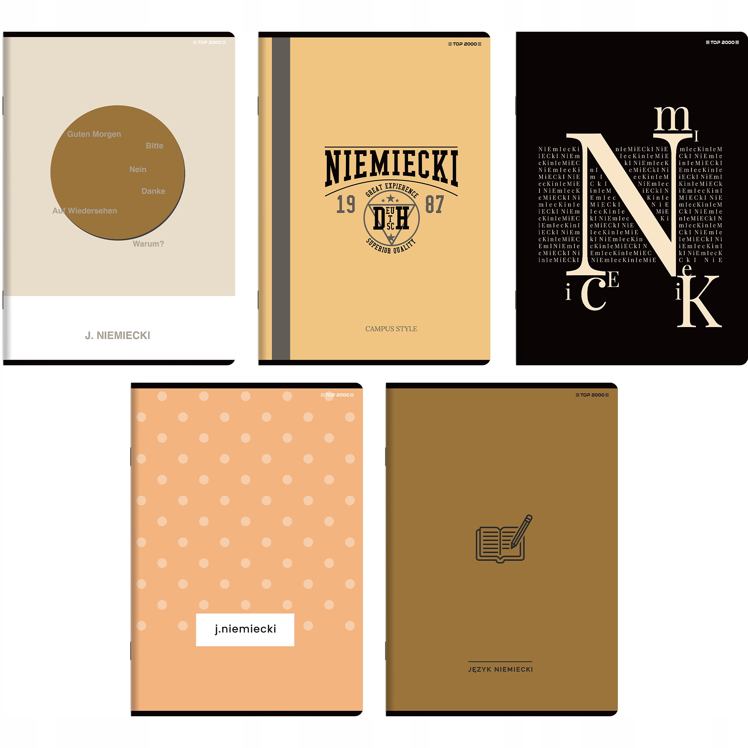 Kockás füzet, A5 méret, 60 lap, TOP 2000 Megamix Német nyelv za 295 ...