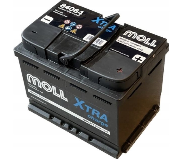 Akumulator Moll X-tra Charge 64Ah 620A 84064 • Cena, Opinie - Allegro