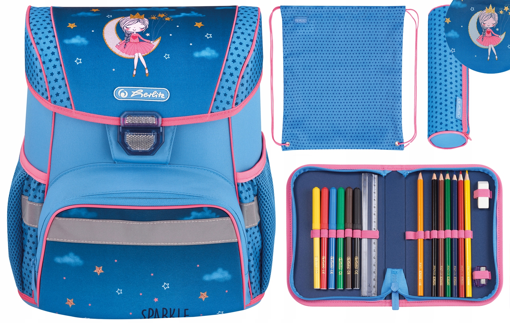 TORNISTER SZKOLNY HERLITZ LOOP PLUS KSIĘŻNICZKA DO PIERWSZEJ KLASY ZESTAW (4008110256122) • Cena ...