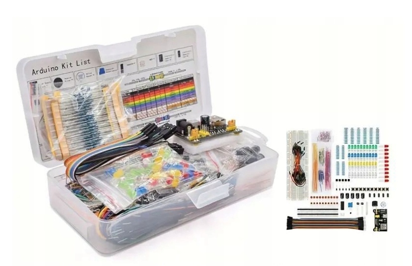 Zestaw elementów elektronicznych do Arduino, Pi - płytka stykowa - 830 ...