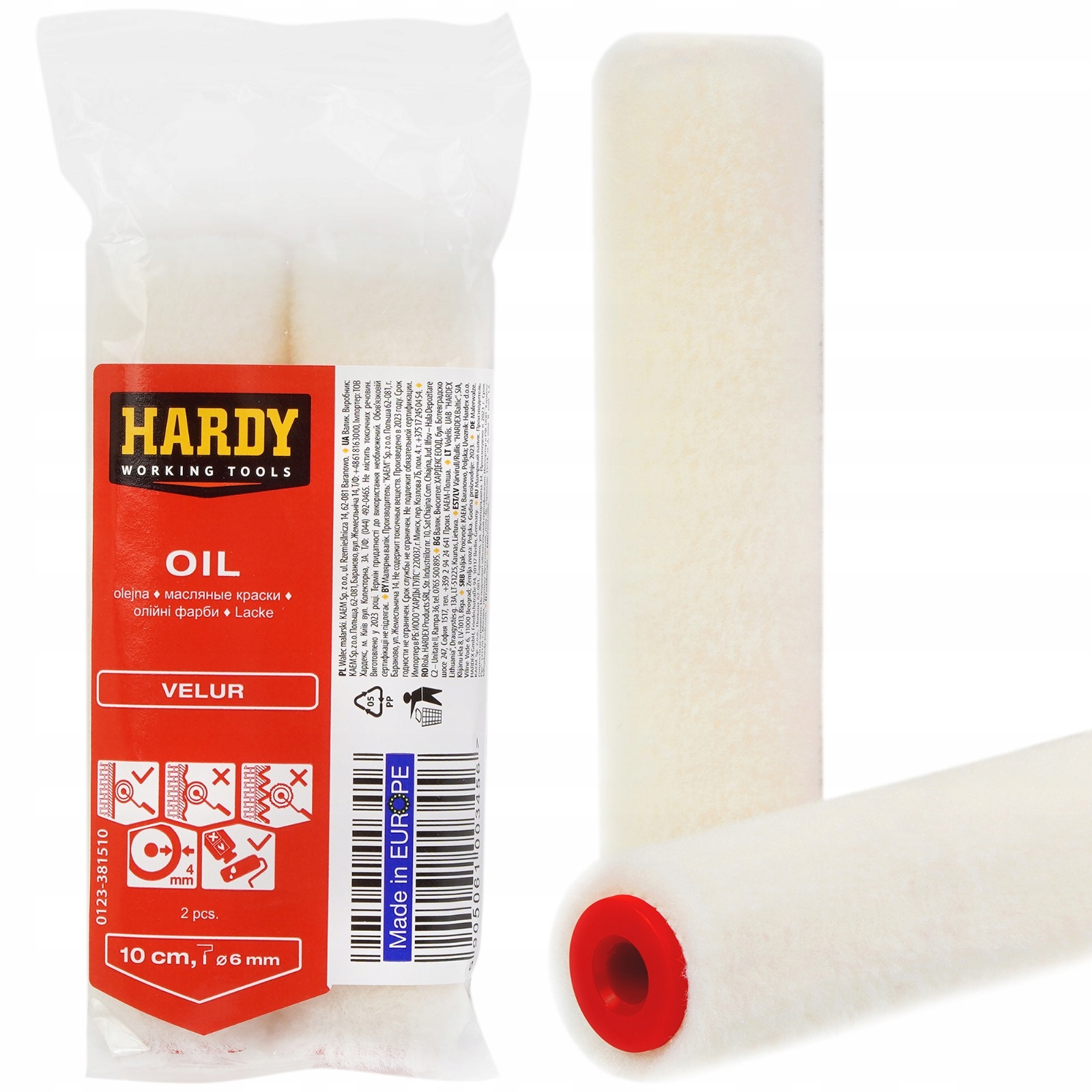 KAEM HARDY WAŁEK MALARSKI VELUR 10CM 2SZT (0123-381510) • Cena, Opinie ...