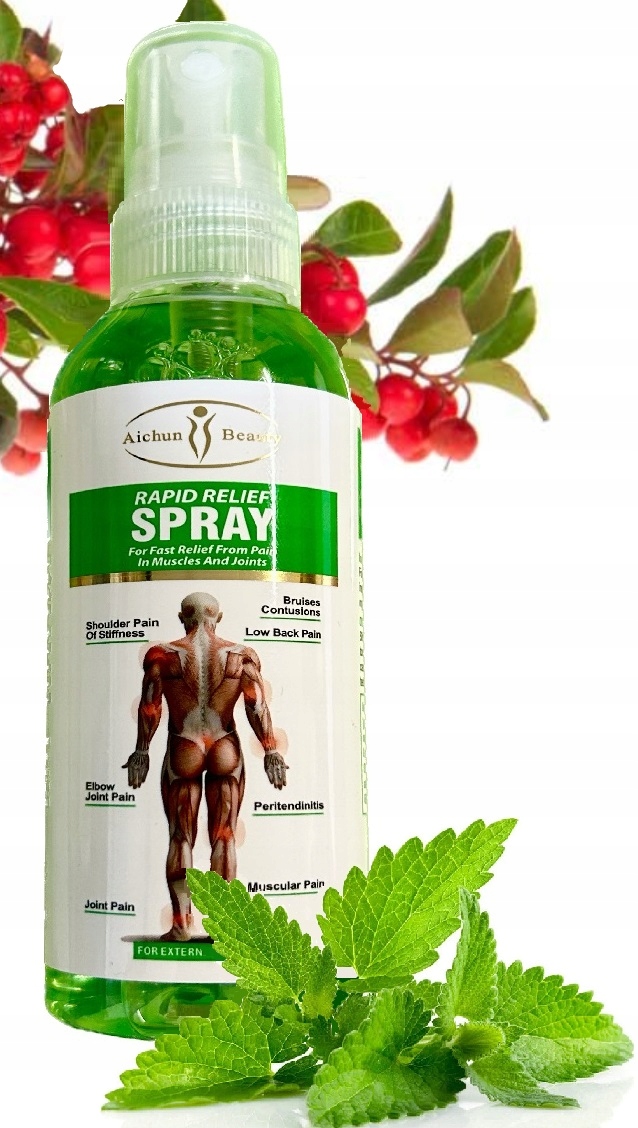 SPRAY PRZECIWBÓLOWY PRZECIWZAPALNY NA BÓLE MIĘŚNI STAWY RAPID RELIEF 100ml (5905972400887 ...