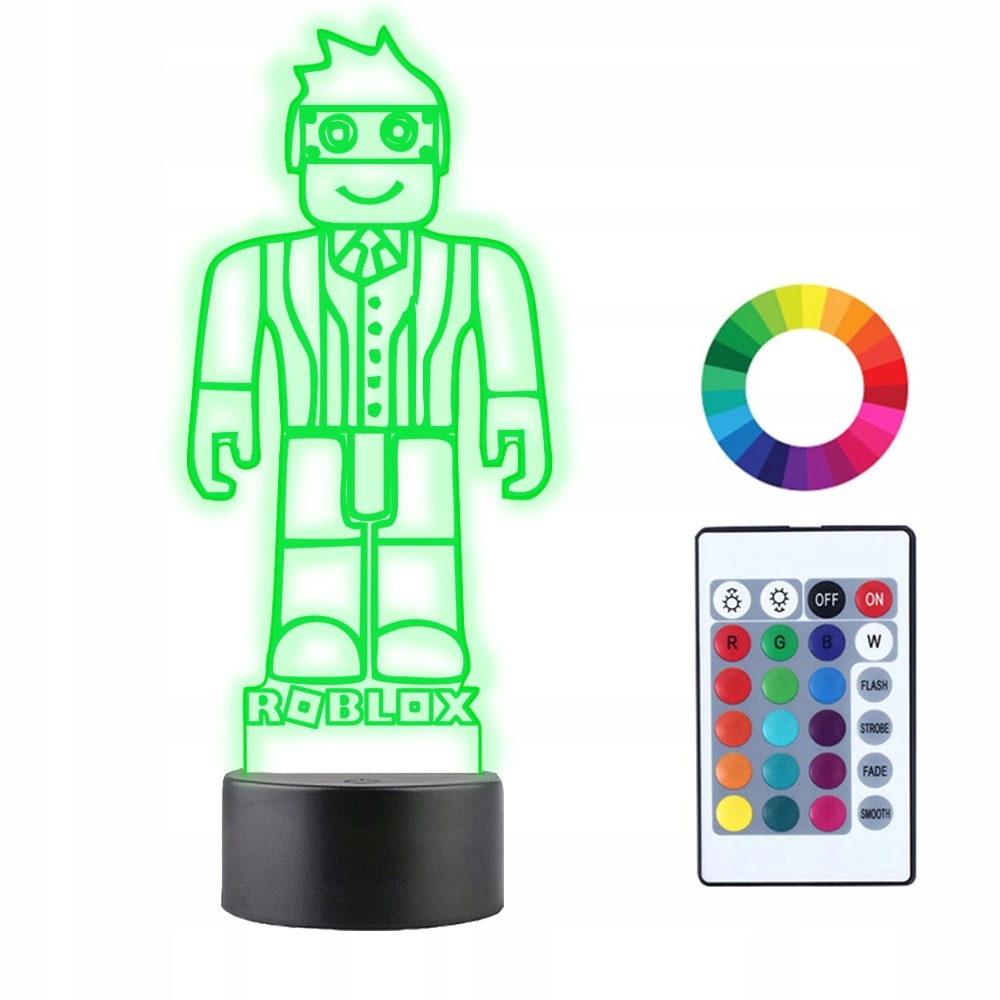 Lampka Nocna 3D Led GRA ROBLOX POSTAĆ IMIĘ Grawer 12649595216 - Allegro.pl
